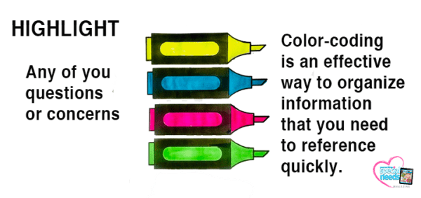 Three Tips for Highlighting and Color-Coding Your Child’s Draft IEP ...