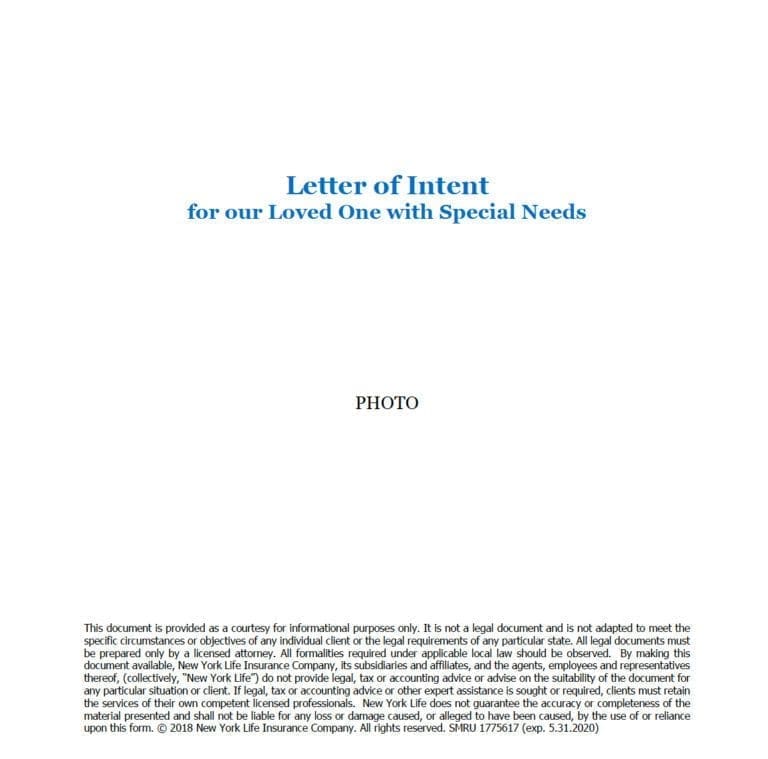 The Letter of Intent – Parenting Special Needs Magazine