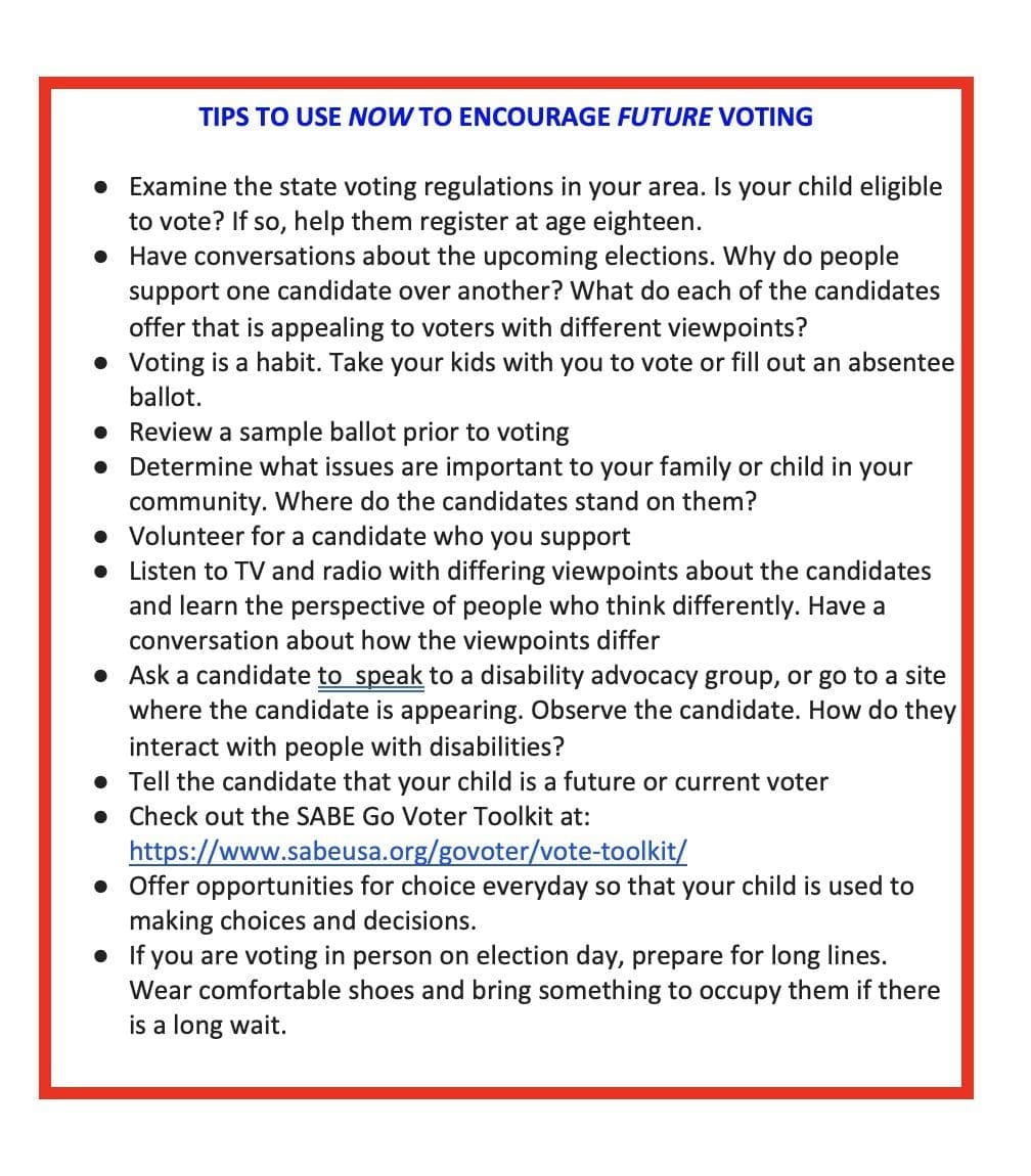 The Most Valuable Sticker: I Voted – Parenting Special Needs Magazine