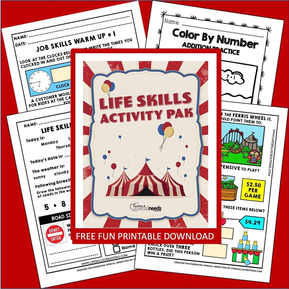 Life Skills Activity Pack – Parenting Special Needs Magazine